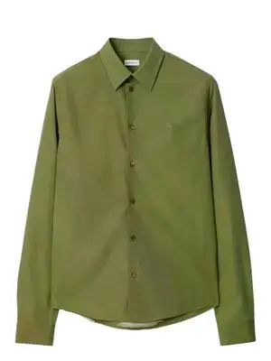 Burberry Equestrian Knight Cotton Shirt - Green