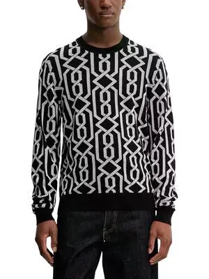 HUGO Jacquard-Pattern Sweater