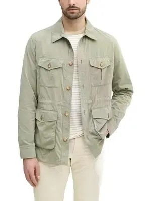 MARCIANO Polo-collar Buttoned Jacket - Green