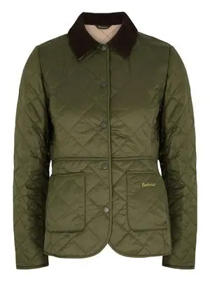 Barbour Deveron Quilted Shell Jacket - Olive