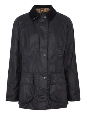 Barbour Beadnell Waxed Cotton Jacket - Navy