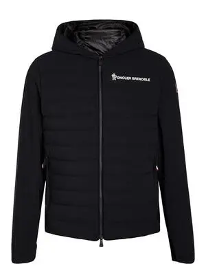 Moncler Logo Hooded Shell Jacket - Black