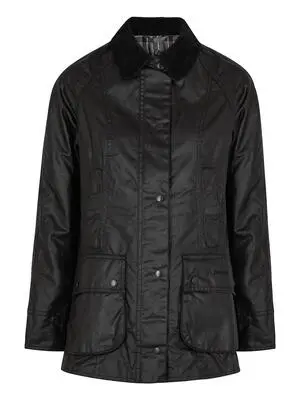Barbour Beadnell Waxed Cotton Jacket - Black