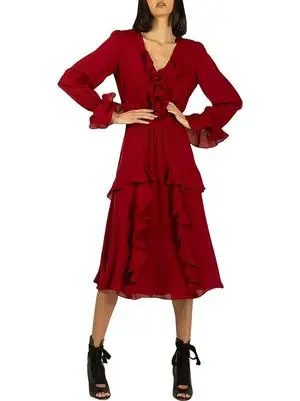 SECRET PON-PON Warby Dress - Crimson Red