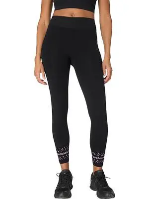 Sweaty Betty Fair Isle Base Layer Leggings - Black Sb Ski Fairsle