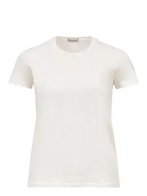 Moncler Logo Patch Cotton Jersey T-shirt - White