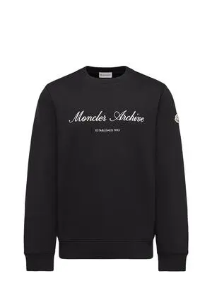 Moncler Cotton-blend Logo Sweatshirt - Black
