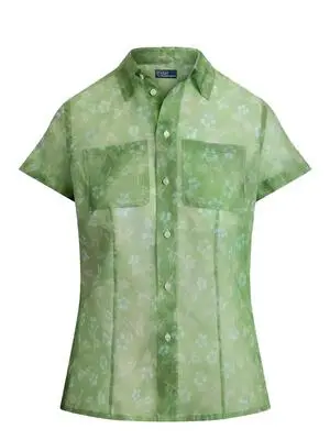 Polo Ralph Lauren Printed Collared Shirt - Green