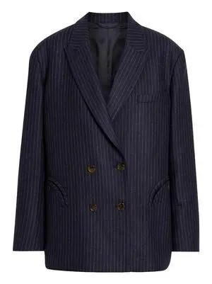 BLAZÉ MILANO Blazé Milano Pinstriped Wool And Cashmere-Blend Blazer