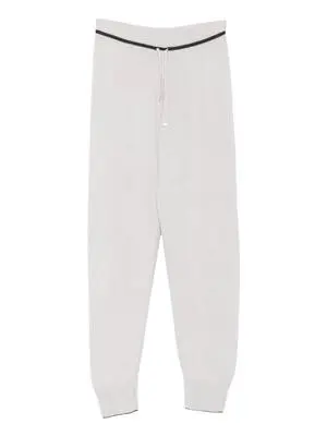 Eleventy Drawstring Knitted Track Pants - Grey