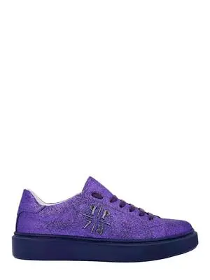 Philipp Plein Glitter Lo-top Sneakers - Purple