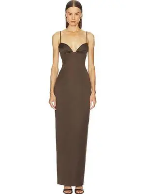 CAMILA COELHO Teodora Gown - Chocolate