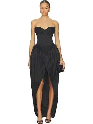 CAMILA COELHO Amaranta Maxi Dress - Black