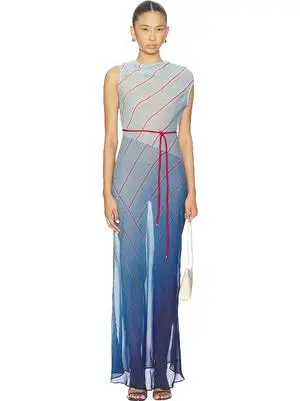 ROAME. Capri Maxi Dress - Stripes Of The Seas