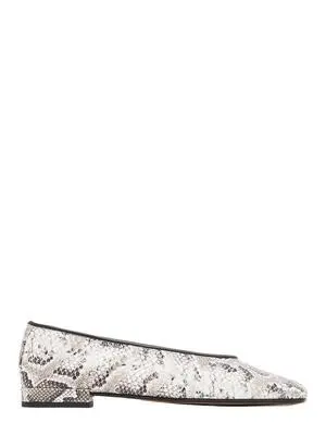 Giorgio Armani Python-print Ballerinas - Patterned