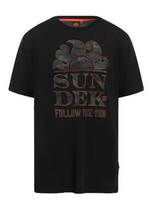 Sundek T-shirt Military Size Cotton - Black