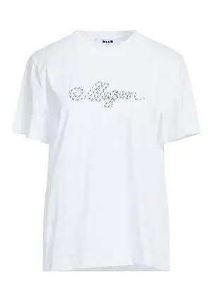 MSGM Cotton Jersey T-shirt - White