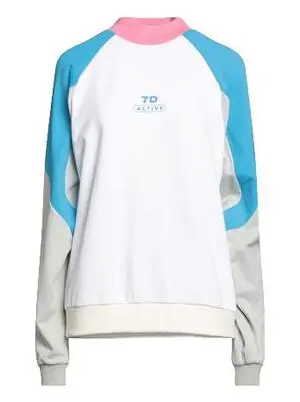 7 DAYS ACTIVE Synthetic Jersey Sweatshirt - White