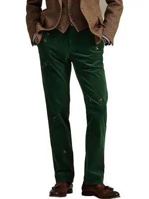 Ralph Lauren Bedford Stretch Straight Corduroy Pant - Charles Green/pheasan