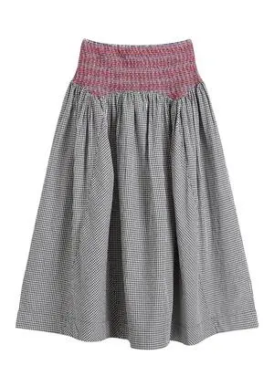 DAMSON MADDER Layla Godet Midi Skirt - Black