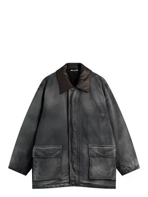Auralee Duck Jacket - Faded Black