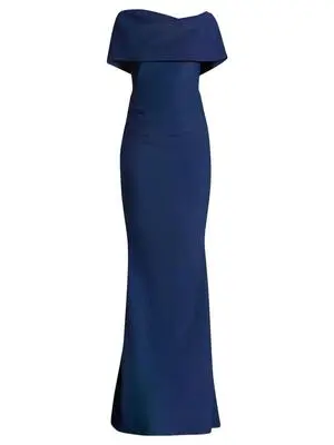 GRETA CONSTANTINE Joseph Draped Gown - Blue