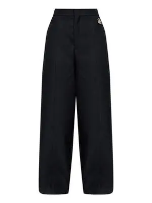 Moncler Jil Sander Wide Leg Trousers - Navy Blue