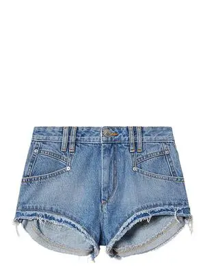 Isabel Marant Eneidala Mini Denim Shorts - Light Blue