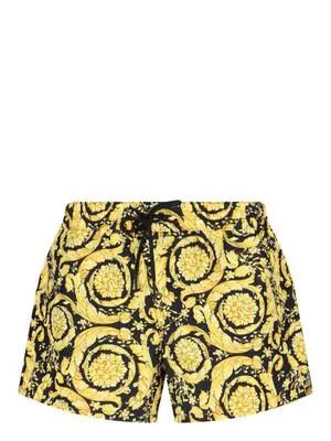 Versace Barocco Print Swimming Shorts - Gold