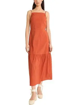 THE GOOD JOURNEY Strappy Back Maxi Dress - Arabian Spice