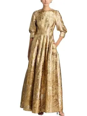 Simkhai Claravelle Gown - Gold
