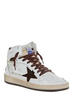 GOLDEN GOOSE Sky Star High-top Sneakers - White/beige