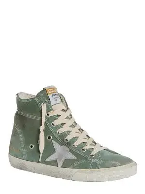 GOLDEN GOOSE Francy High-top Sneakers - Military Green