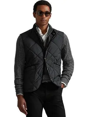 Polo Ralph Lauren The Hurston Quilted Utility Vest - Black