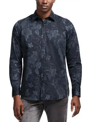 Robert Graham Barnsworth Cotton Button Down Shirt - Black