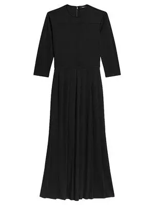 Theory Pleated Midi Dress - Black