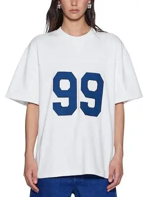 Ksubi 99 Jersey Boyfriend Short Sleeve Tee - White