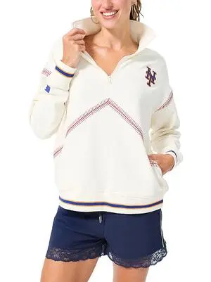 Terez Baseball Stitch Sweatshirt - New York Mets