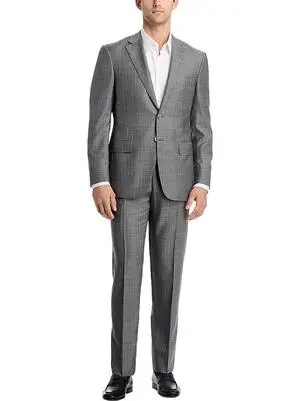 Canali Sienna Denim-effect Stripe Regular Fit Suit - Grey