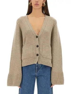 Khaite Scarlet Cardigan - Beige