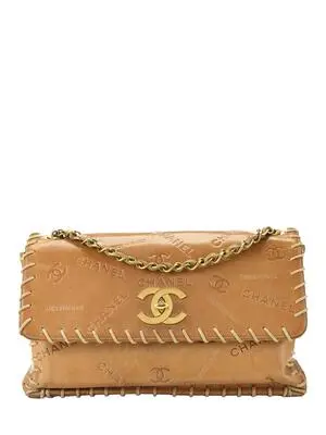 Chanel Debossed Calfskin Half Flap - Brown