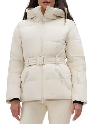 HALFDAYS Hedy Ski Puffer Jacket - Oatmilk