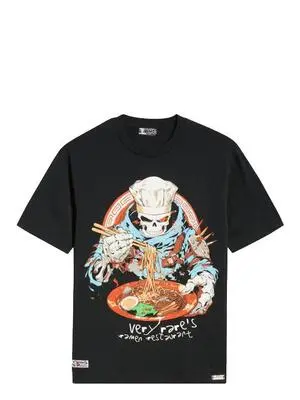 VERYRARE Skull Chef Cotton Graphic T-shirt - Black