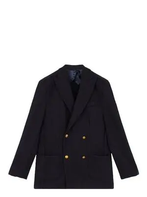 FORTELA David Double-breasted Jacket - Navy Blue