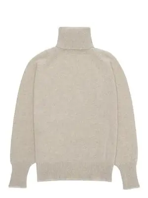 FORTELA Piero High Neck Alpaca Wool Sweater - Beige