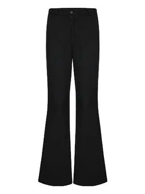 PCFG Striped Woven Flare Pant - Black