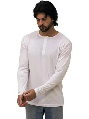 EPIC FITS Long Sleeve Henley 3 Pack - White