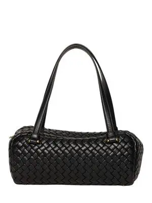 Walter Baker Lyla Barrel Shoulder Bag - Black Puff