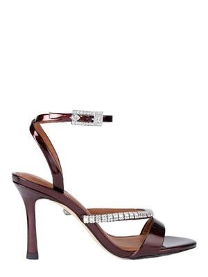 Kurt Geiger Crystal Ankle Strap Sandal - Medium Red
