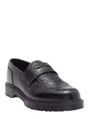 Dr. Martens Penton Brogue Penny Loafer - Black